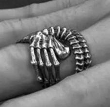 Skeletal hand ring - Gothic Rings - darkwolfgothic